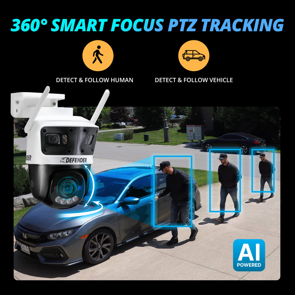 AI POWERED 3K+ Guard WIFI Tri-Lens PTZ Security Camera